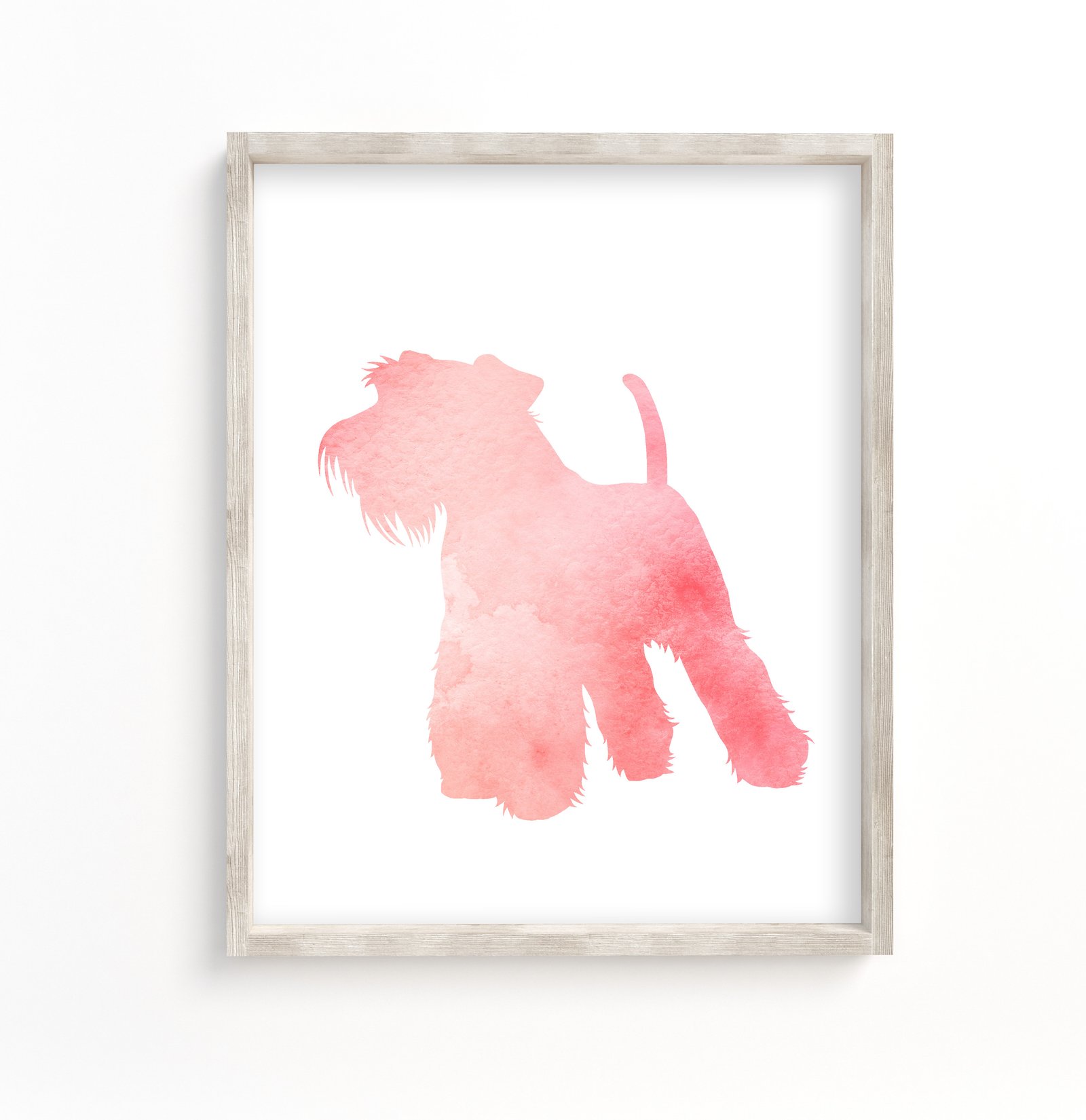 Pink Schnauzer Decor, Giant, Miniature,